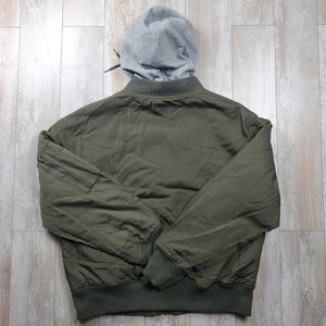 Vans | Jackets & Coats | Vans Check Boom Hooded Bomber Jacket Womens ...